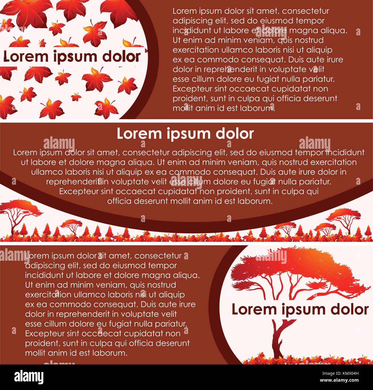 Background design with text and tree illustration Stock Vector Image ...