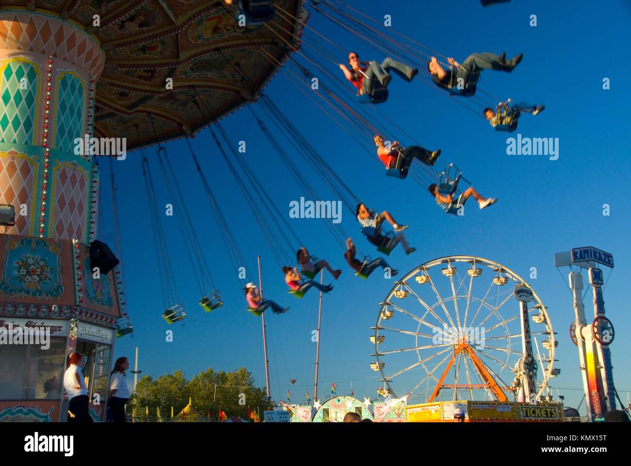 Wave swinger amusement fairground ride hi-res stock photography and ...