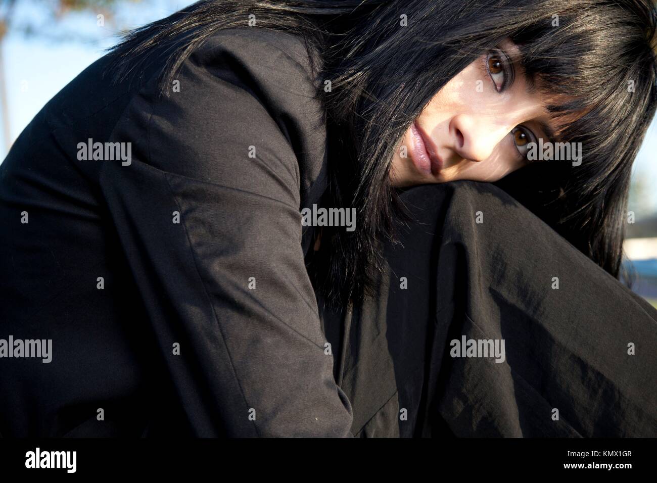 Girl Facing Camera Serious High Resolution Stock Photography and Images ...
