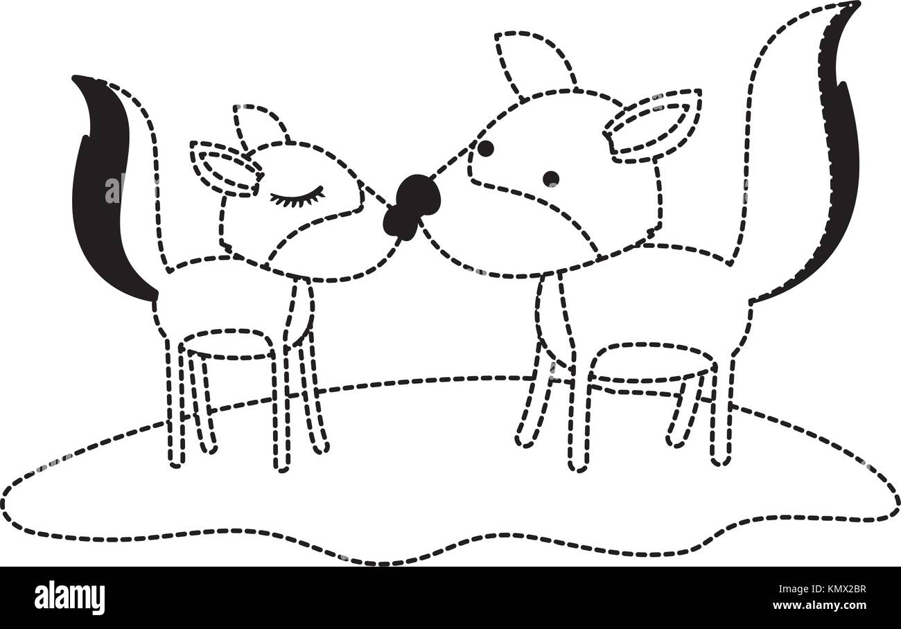 Wolf couple Stock Vector Images - Alamy