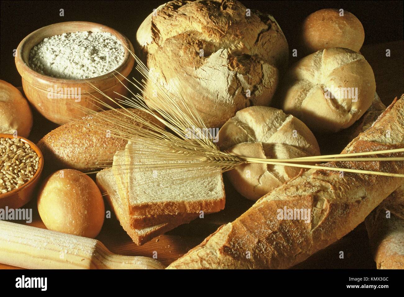 Assortment bread close up shot hi-res stock photography and images - Alamy