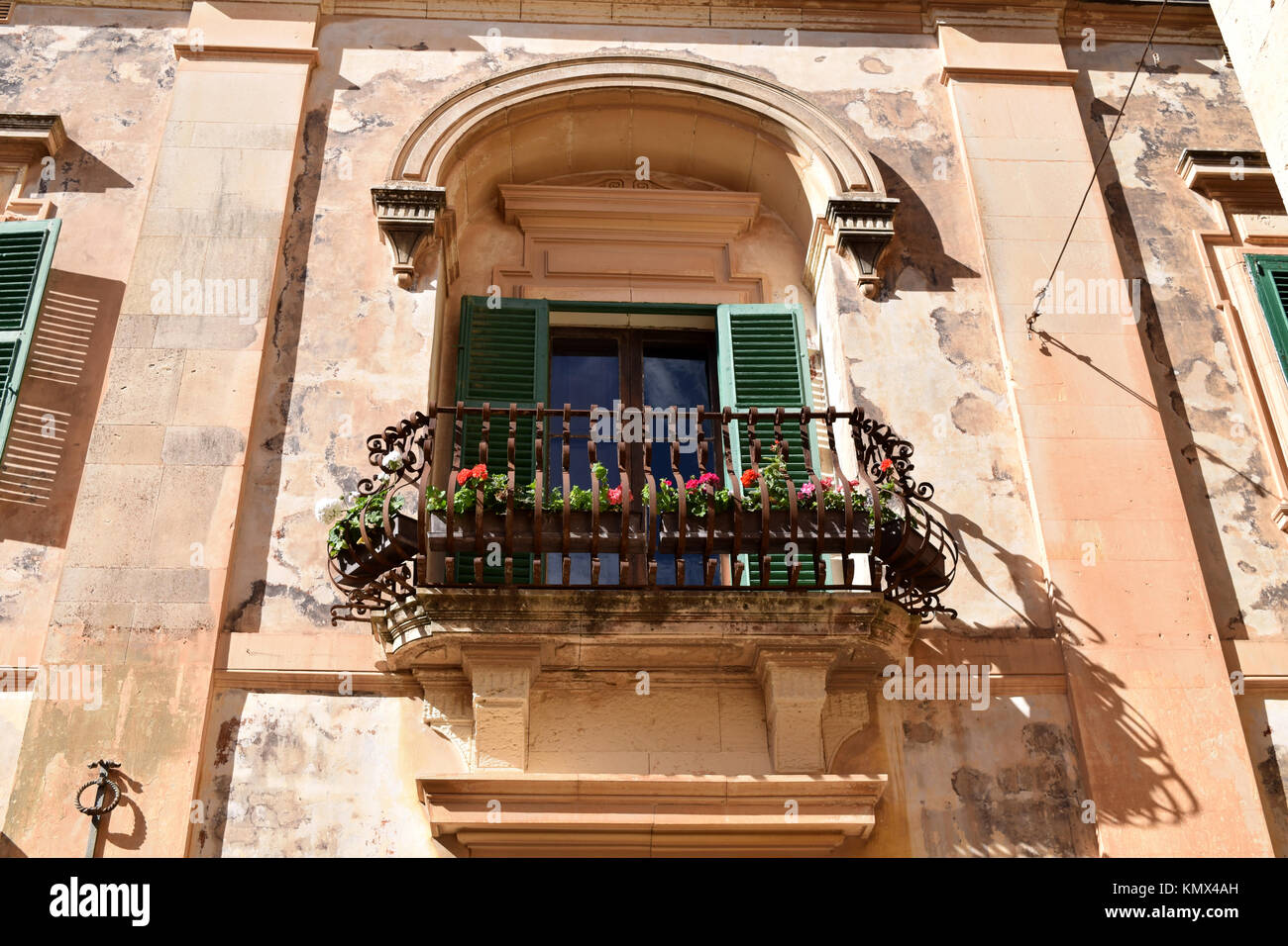 Balcony of Rabat with flowers Stock Photo - Alamy