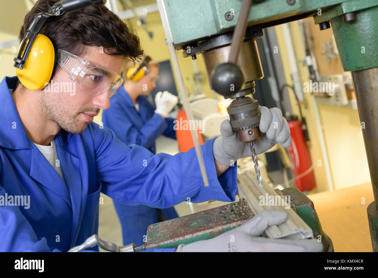 workers in the factory Stock Photo - Alamy