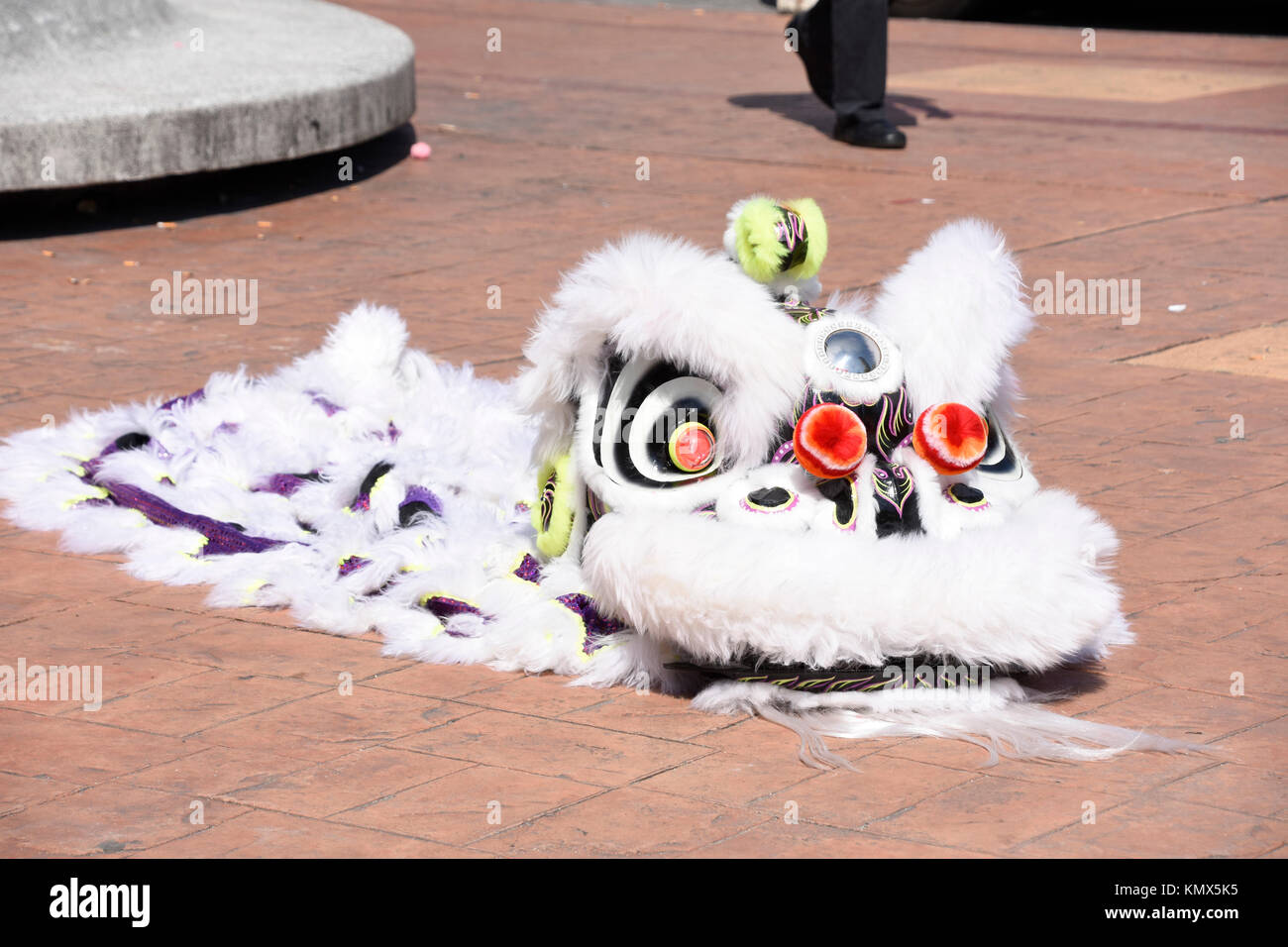 Lion Dance for Chinese New Year Stock Photo - Alamy