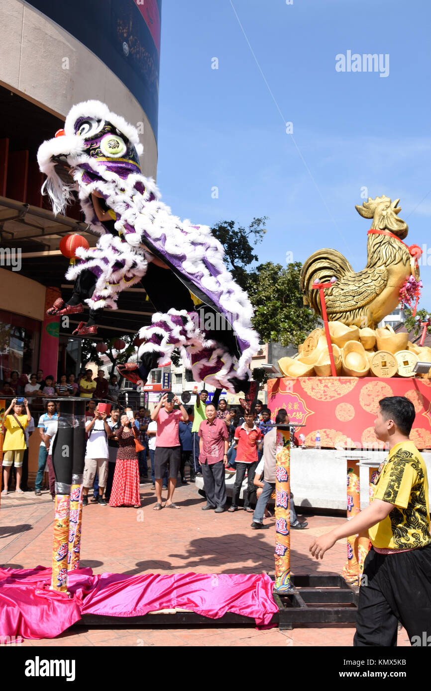 Lion Dance for Chinese New Year Stock Photo - Alamy