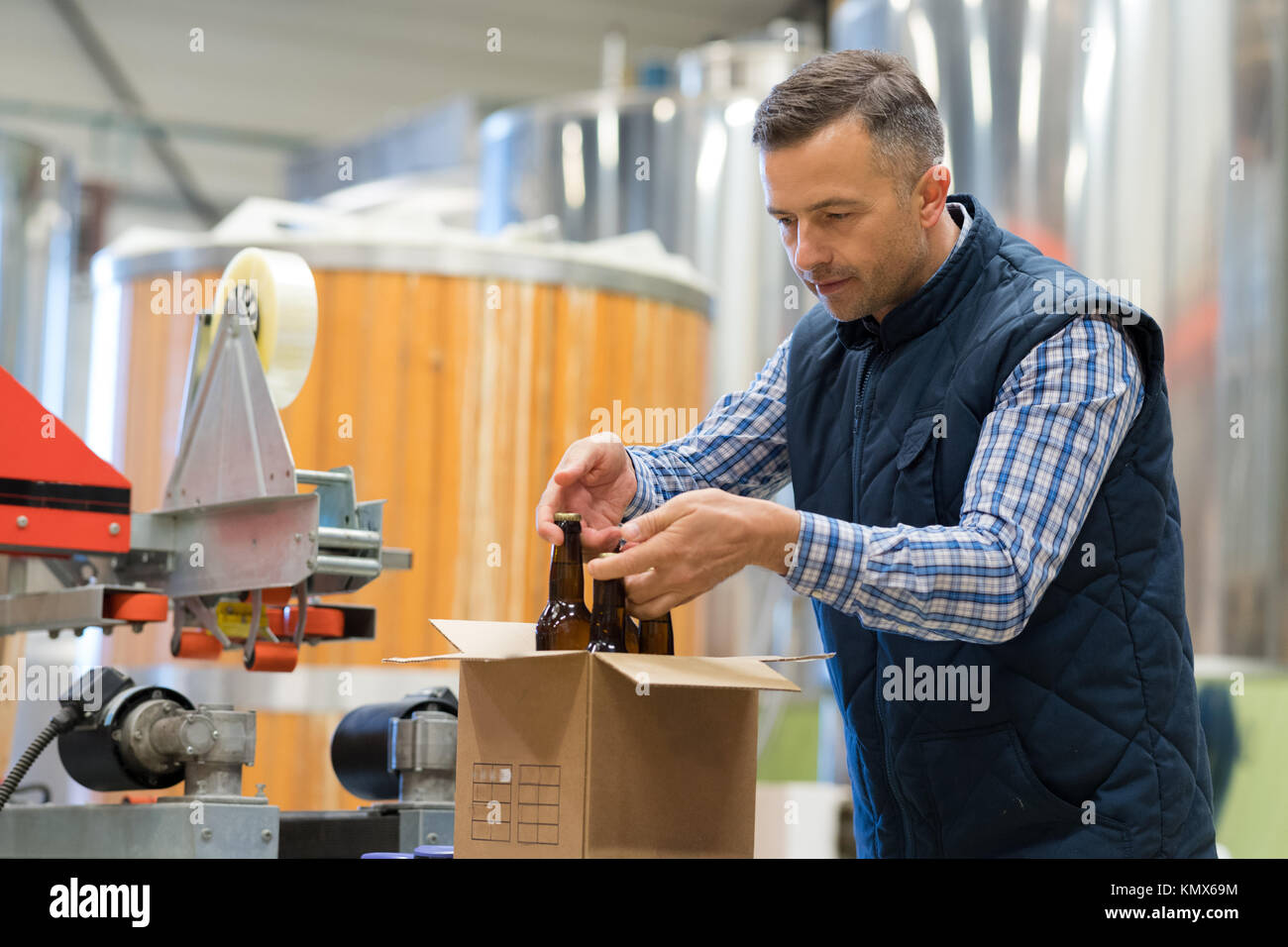 brewer at brewery factory Stock Photo - Alamy