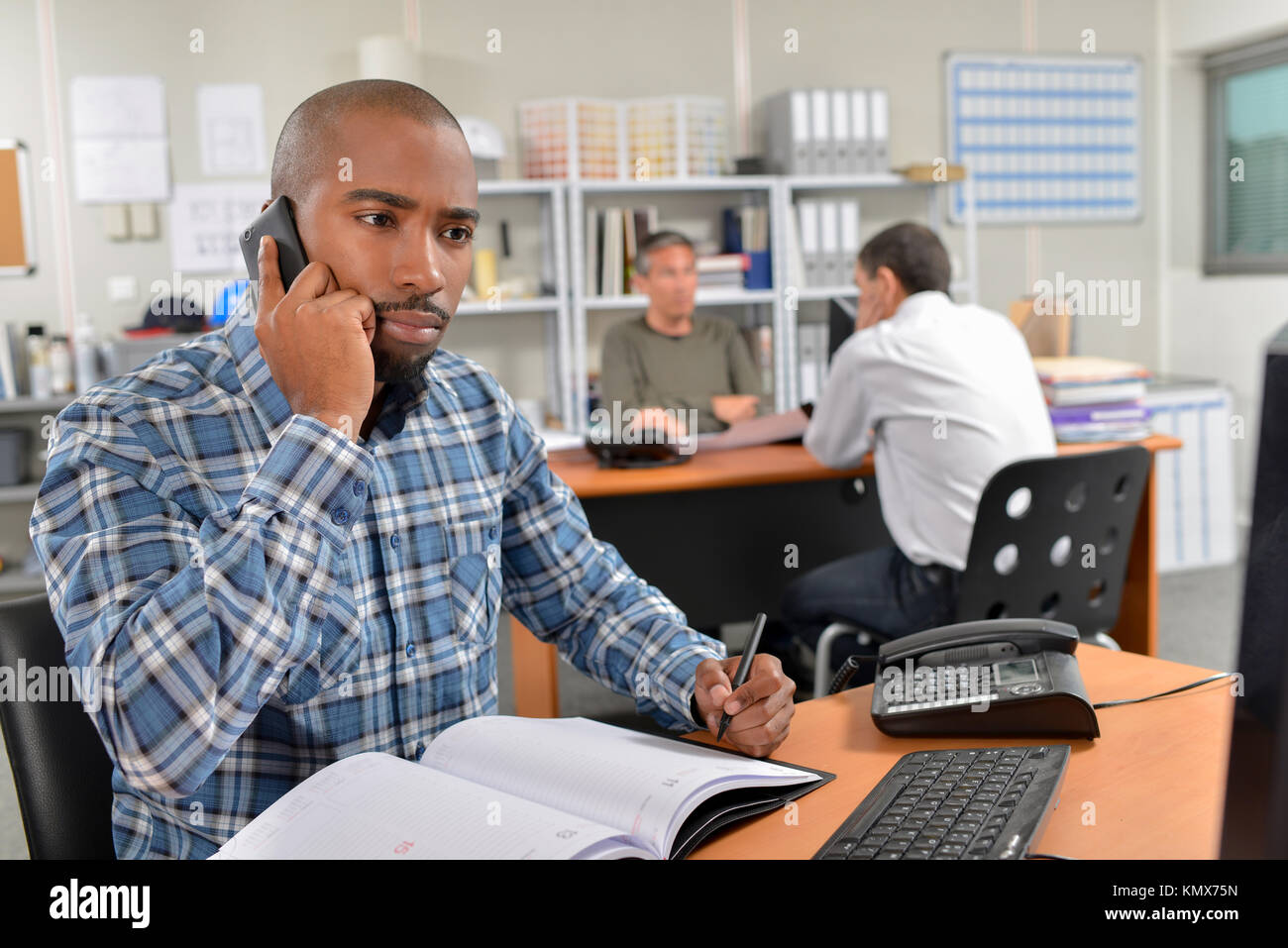 the call in the office Stock Photo - Alamy