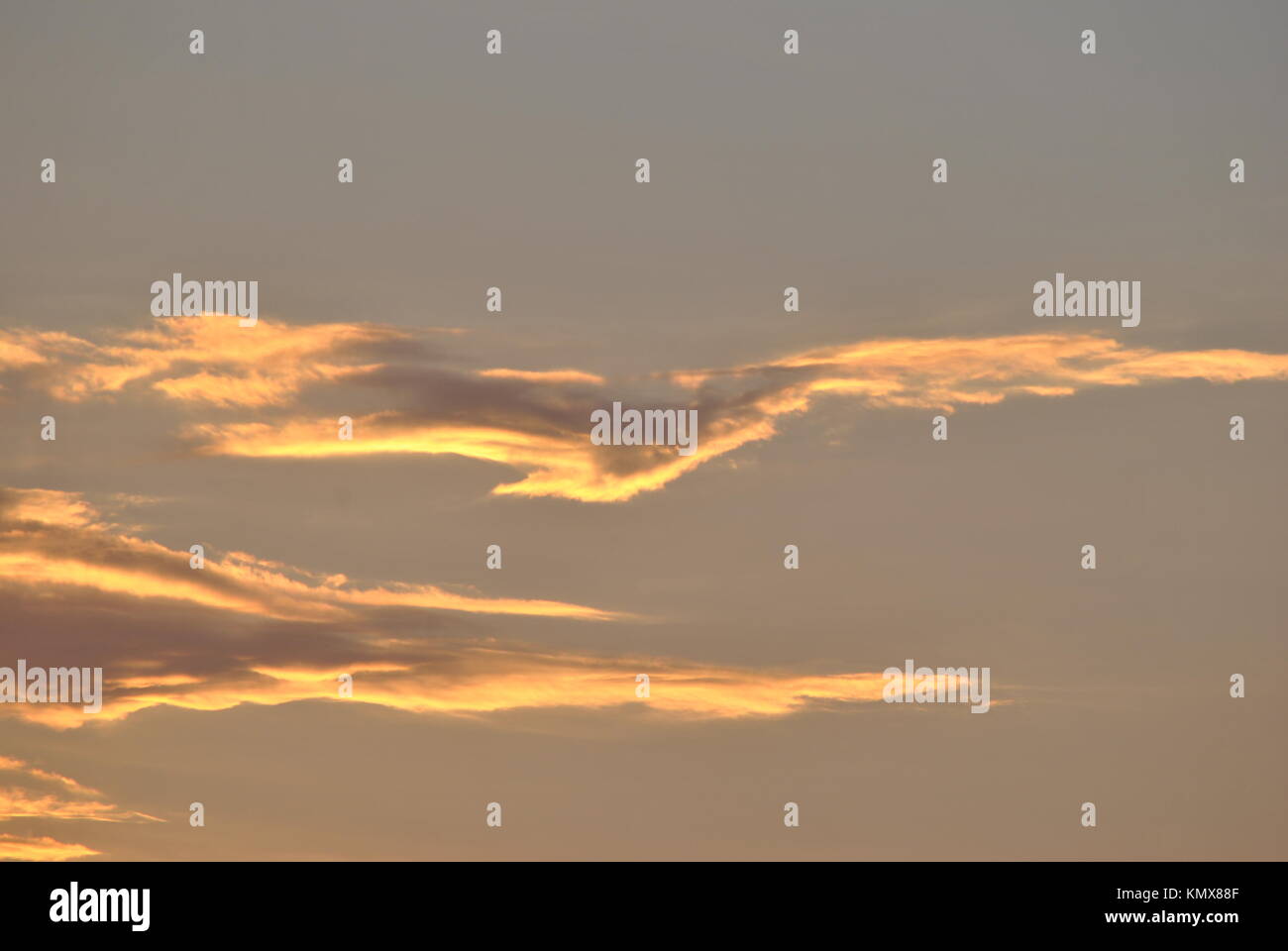 the clouds and the sky change color at sunset Stock Photo - Alamy