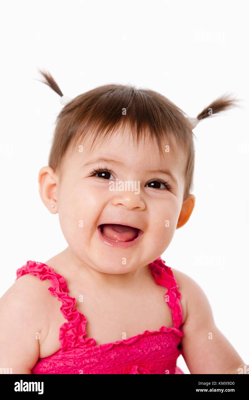 Child kid girl smile isolated hi-res stock photography and images - Alamy