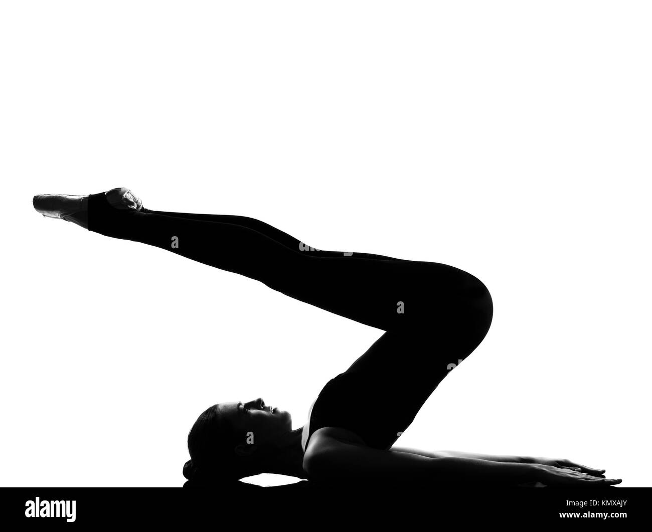 Halasana pose Black and White Stock Photos & Images - Alamy