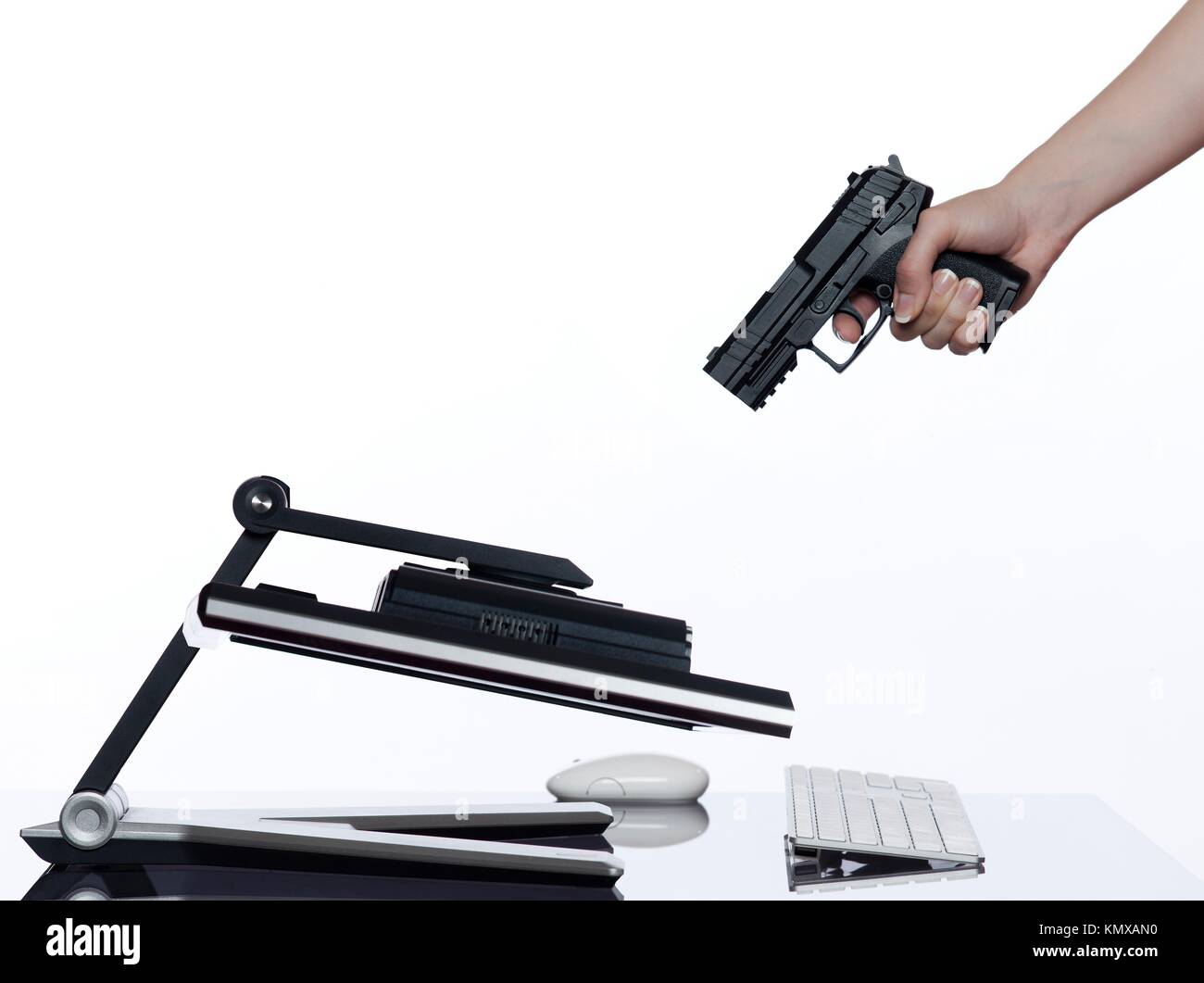 communication between human hand and a computer display monitor on ...