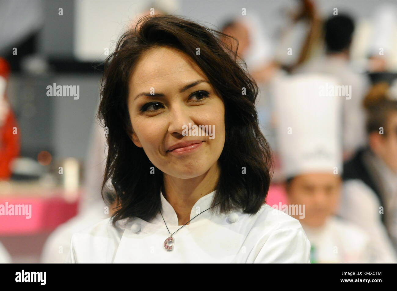 Culinary designer Angela May attends World cup of Pastry, Lyon, France ...