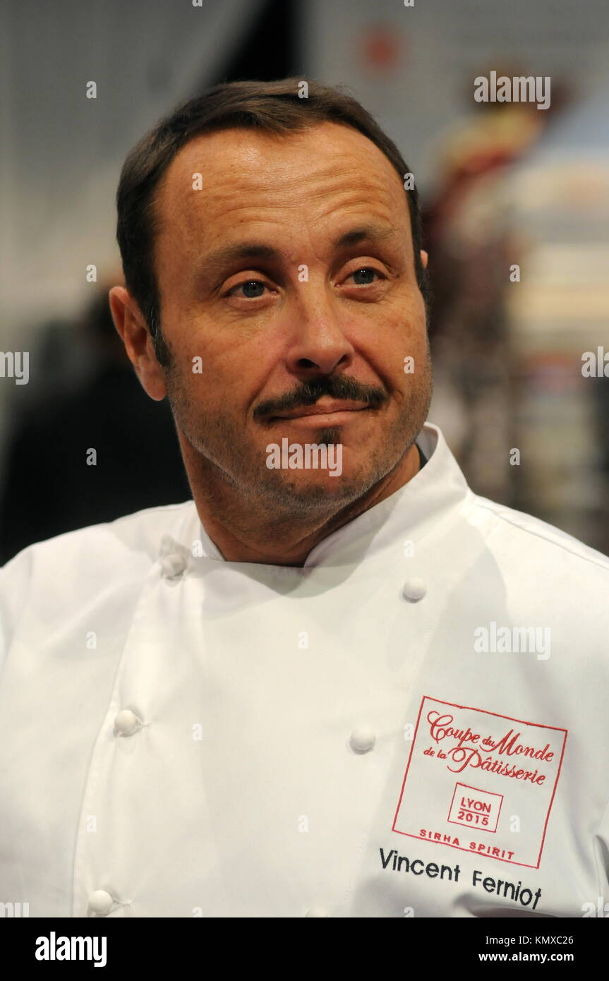 French cook Vincent Ferniot attends World cup of Pastry, Lyon, France ...