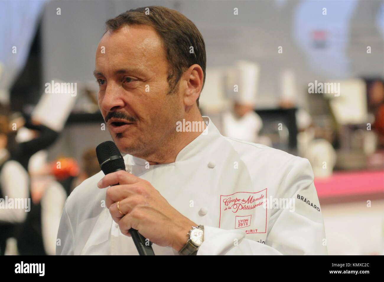 French cook Vincent Ferniot attends World cup of Pastry, Lyon, France ...