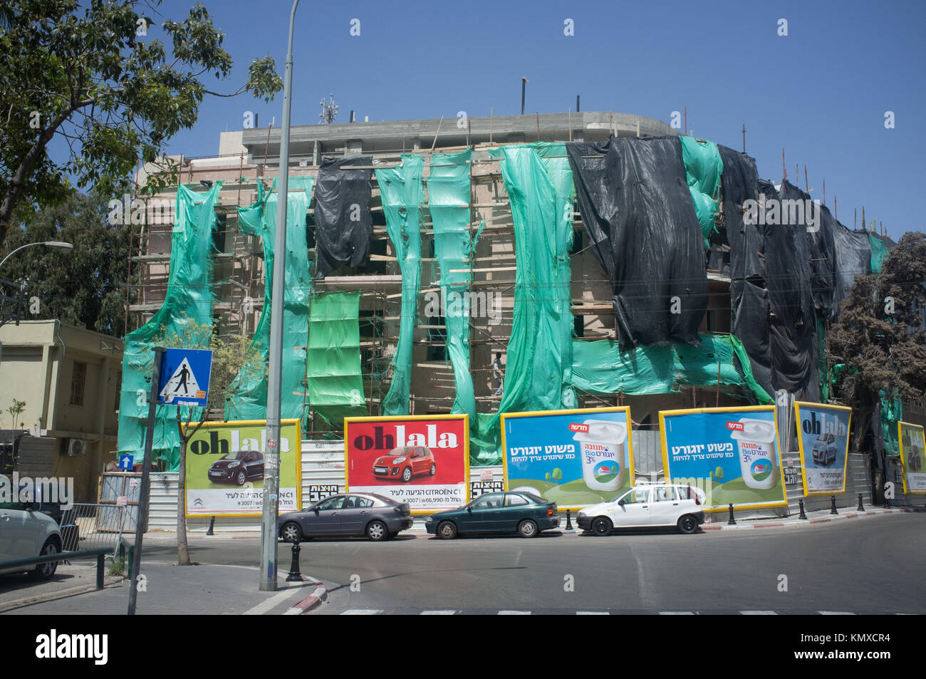 Deteriorated building in the city centre. Tel Aviv, Israel Stock Photo ...