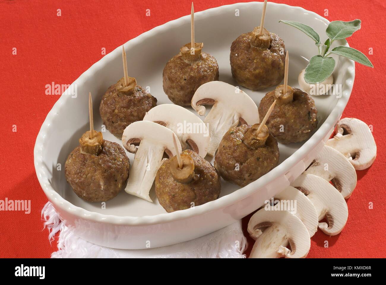 Meatball meat toothpick hi-res stock photography and images - Alamy