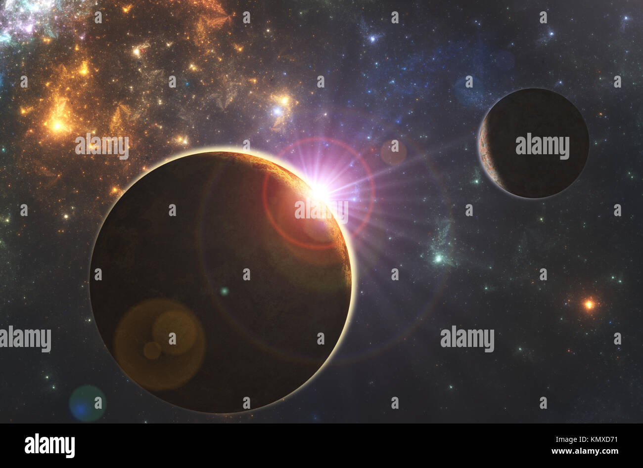 Deep space starfield, fantasy universe Stock Photo - Alamy