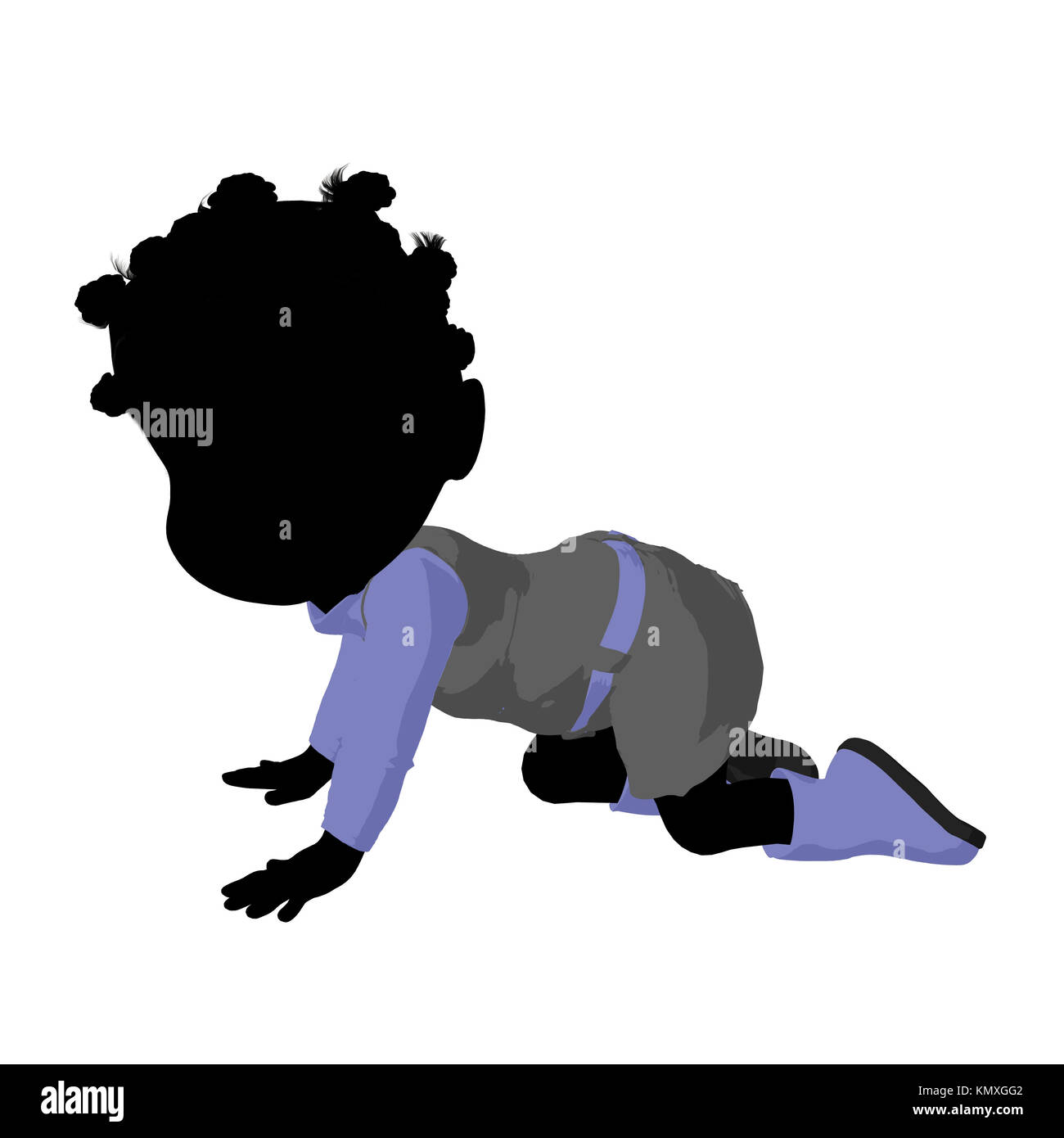 Little african american go go dancer girl on a white background Stock ...