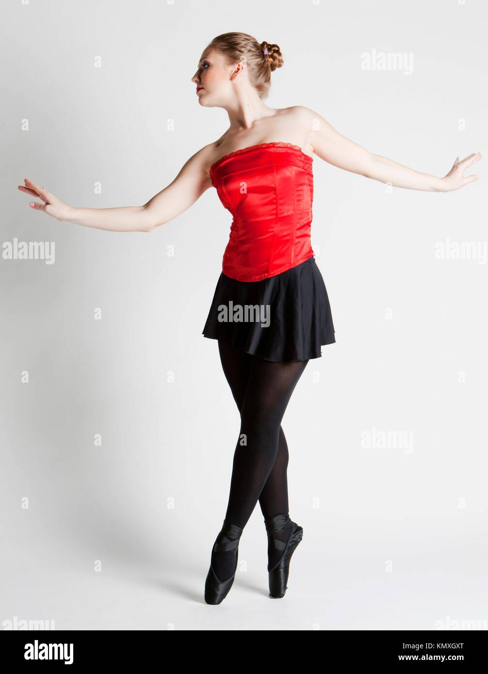 Red ballet slippers hi-res stock photography and images - Alamy