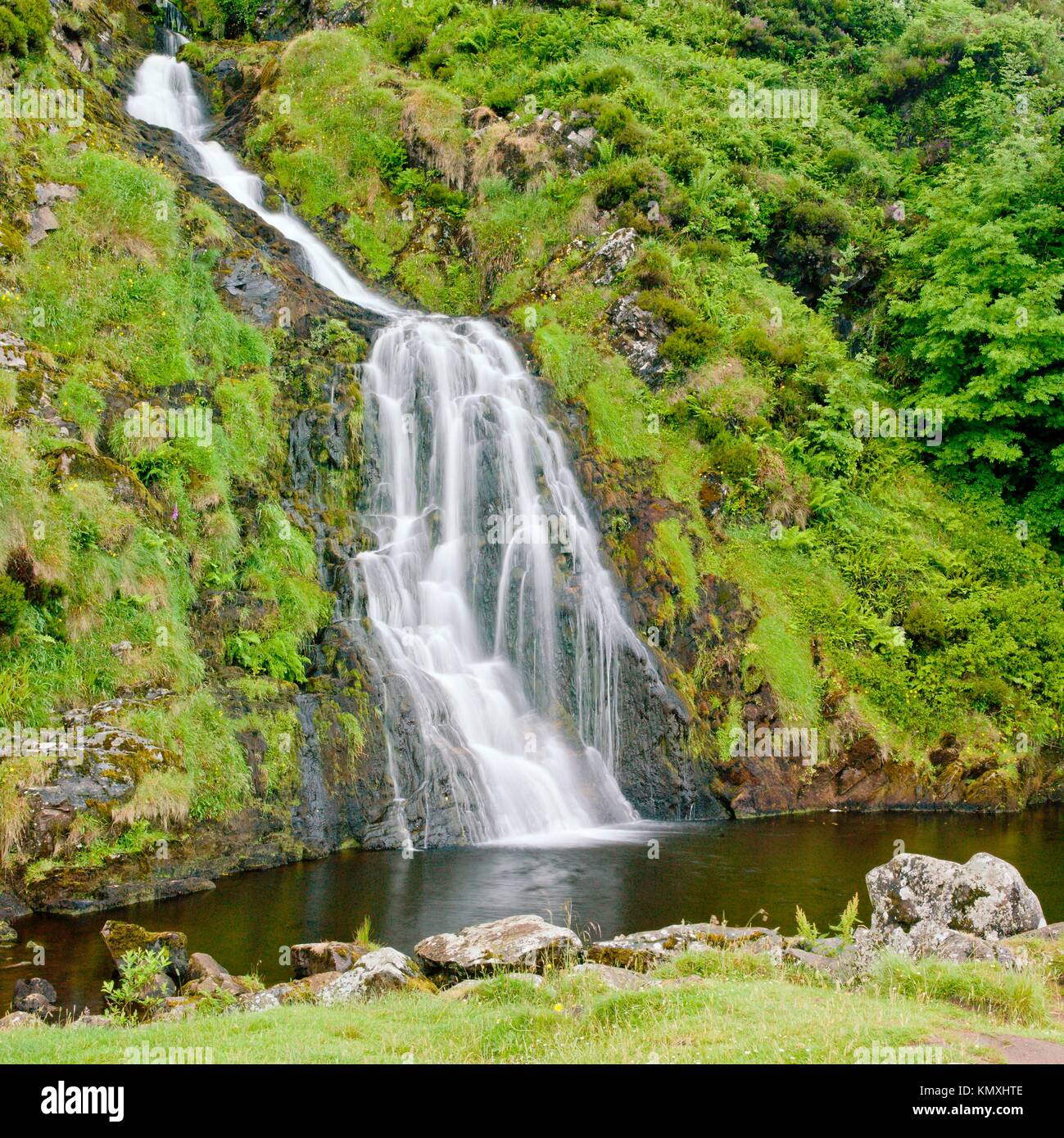 Assarancagh Waterfall, County Donegal, Ireland Stock Photo - Alamy