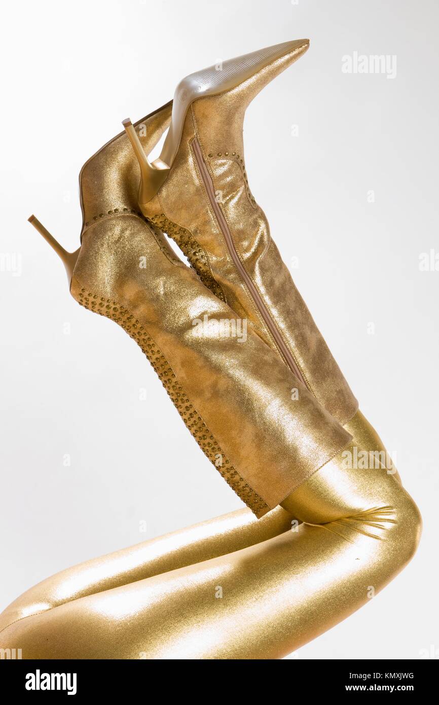 Golden boot shoe hi-res stock photography and images - Alamy