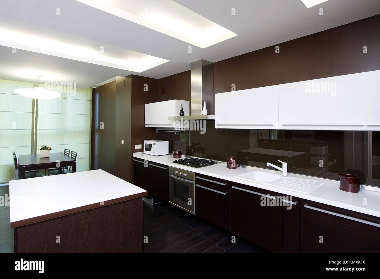 Interior of modern kitchen in east style Stock Photo - Alamy
