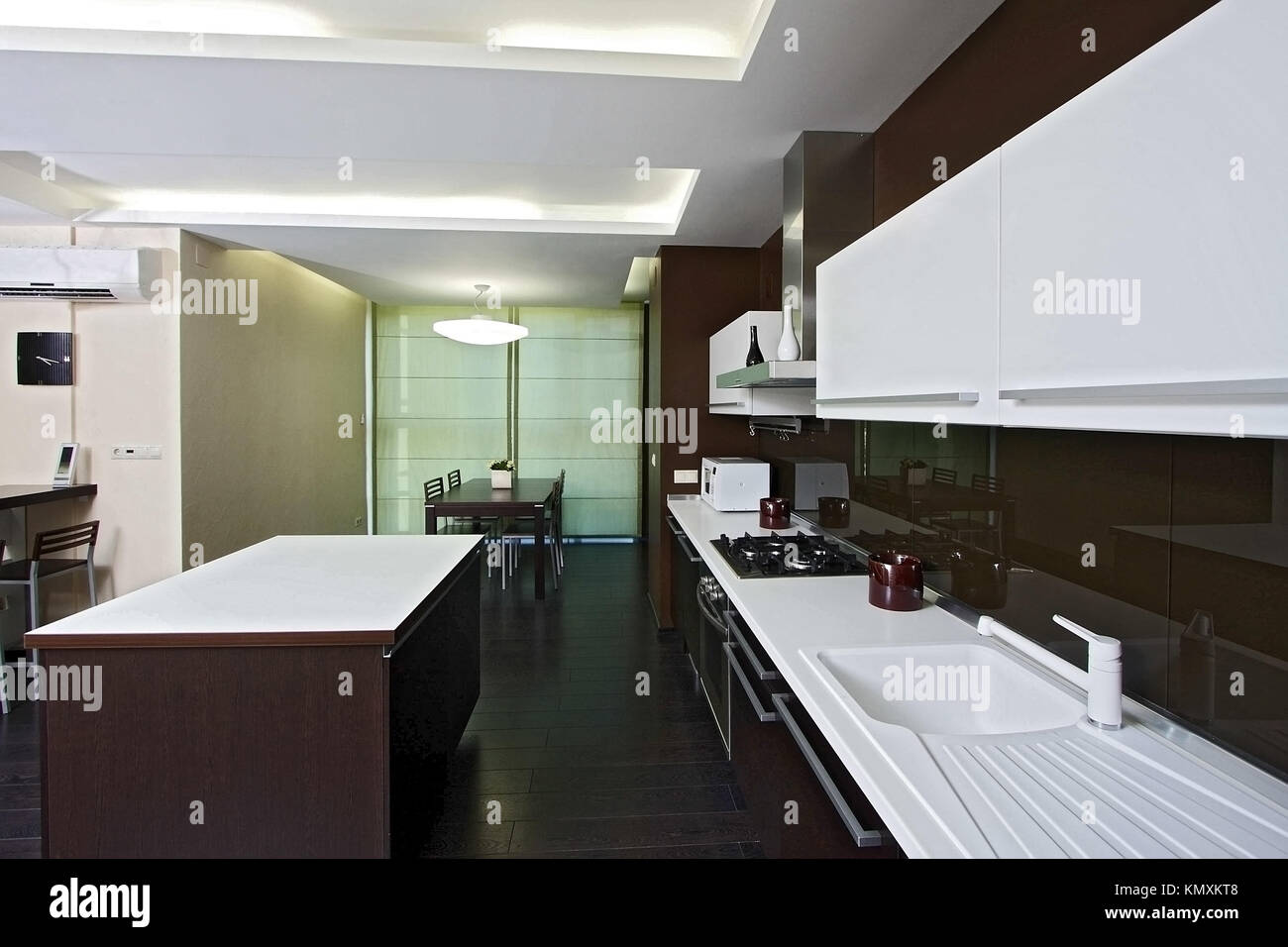 Interior of modern kitchen in east style Stock Photo - Alamy