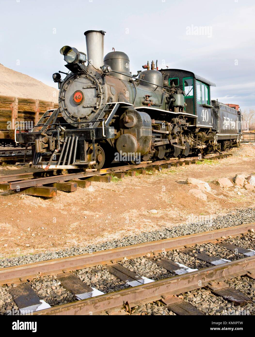 Steam locomotive in colorado railroad museum hi-res stock photography ...