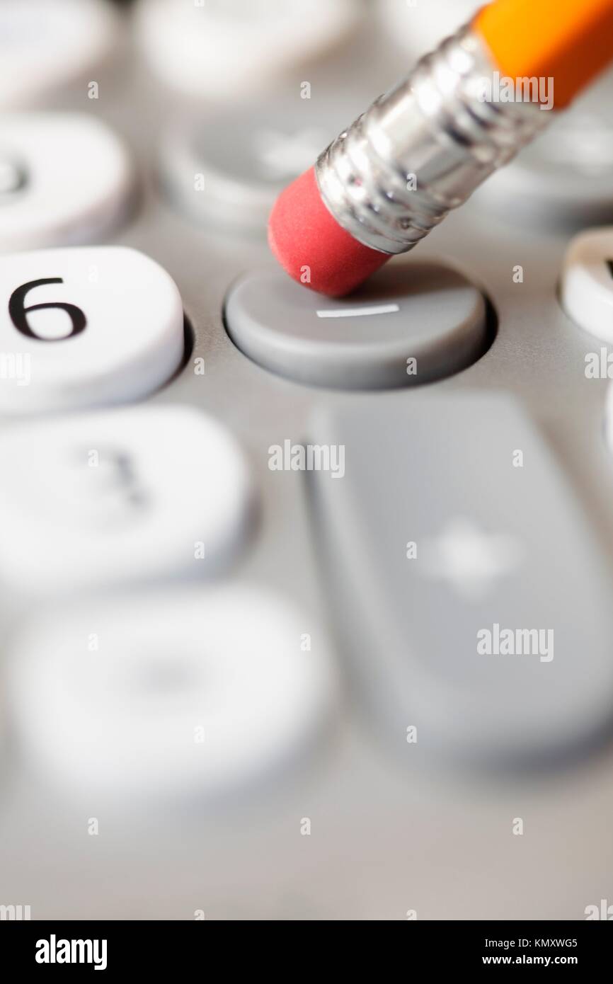 Pencil Pushing Subtraction Button On Calculator Stock Photo Alamy pencil-pushing-subtraction-button-on-calculator-stock-photo-alamy