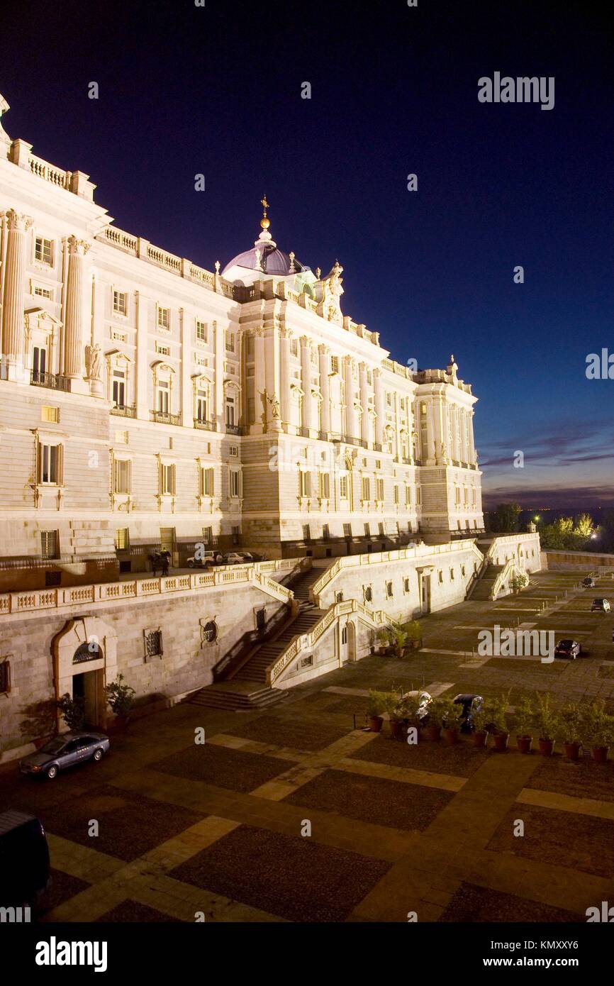 Facade of the palacio real royal palace hi-res stock photography and ...
