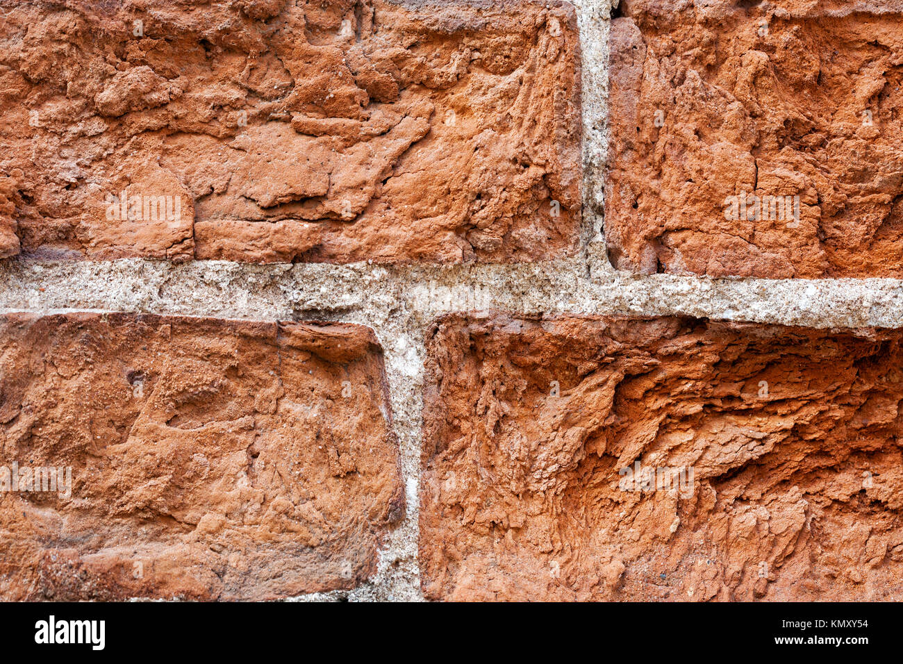 Structure of a red brick wall texture roughness Stock Photo - Alamy