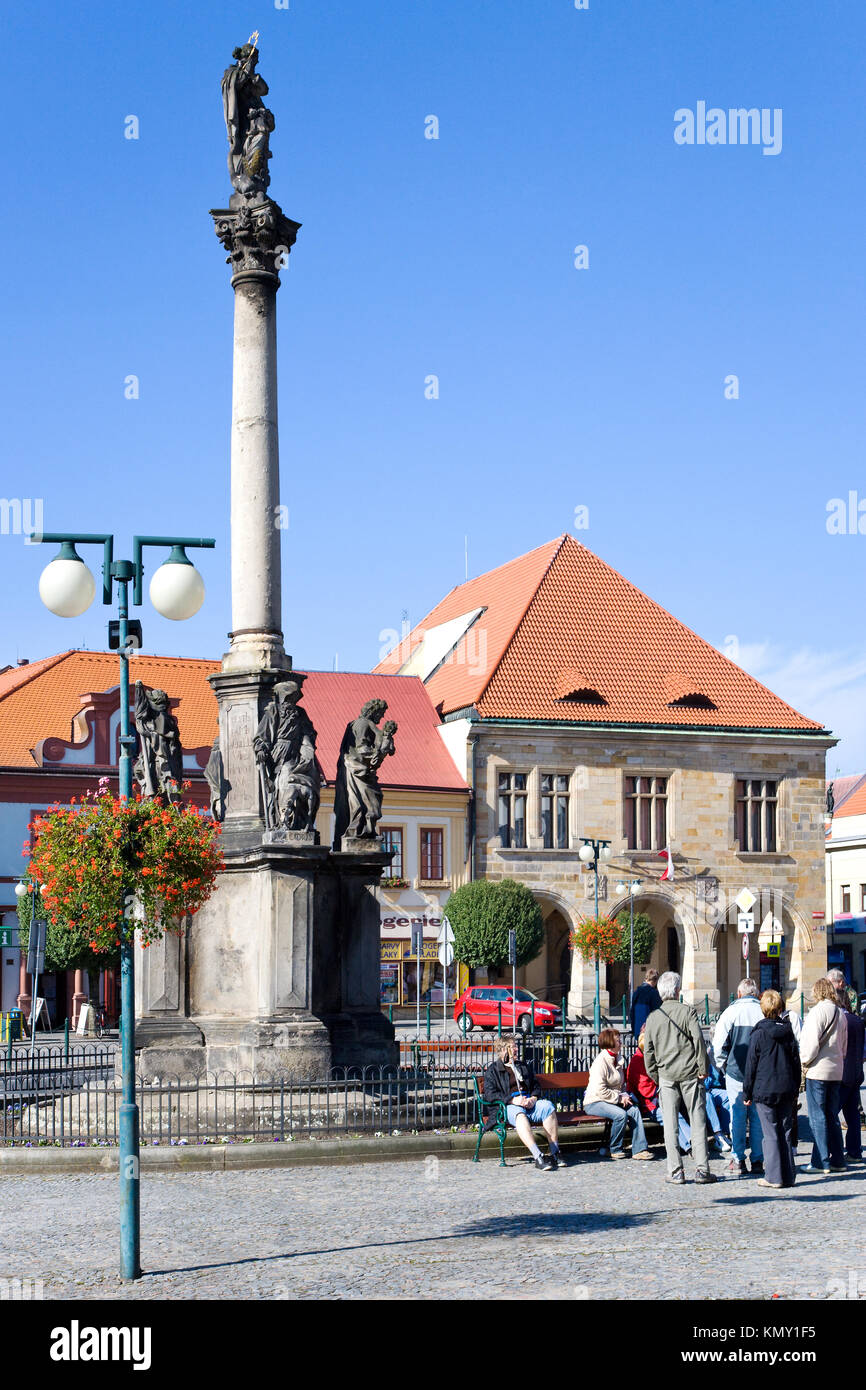 historical center, town Nymburk, Central Bohemian region, Czech ...