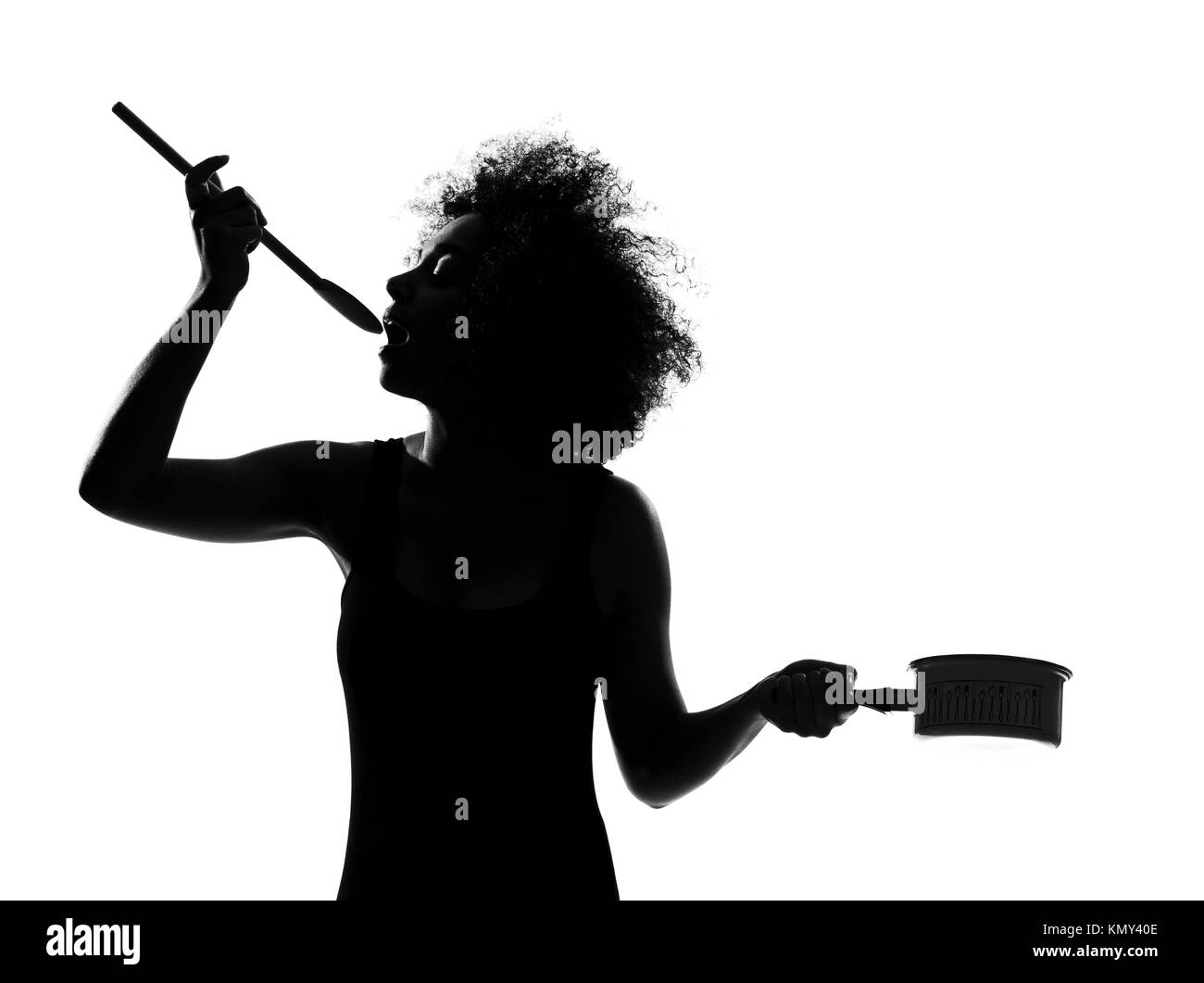 Woman Baking Silhouette