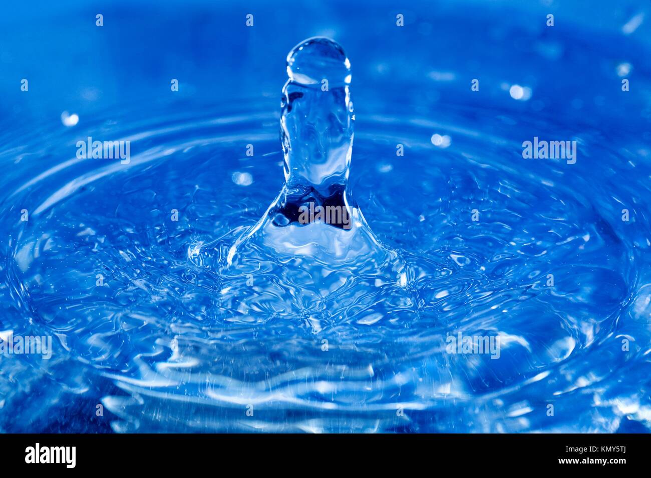abstract water splash in blue color Stock Photo - Alamy