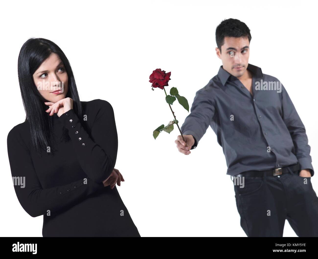 Rose seduction woman hi-res stock photography and images - Alamy