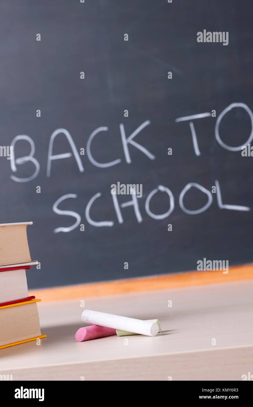 ´Back to school´ on blackboard Stock Photo - Alamy