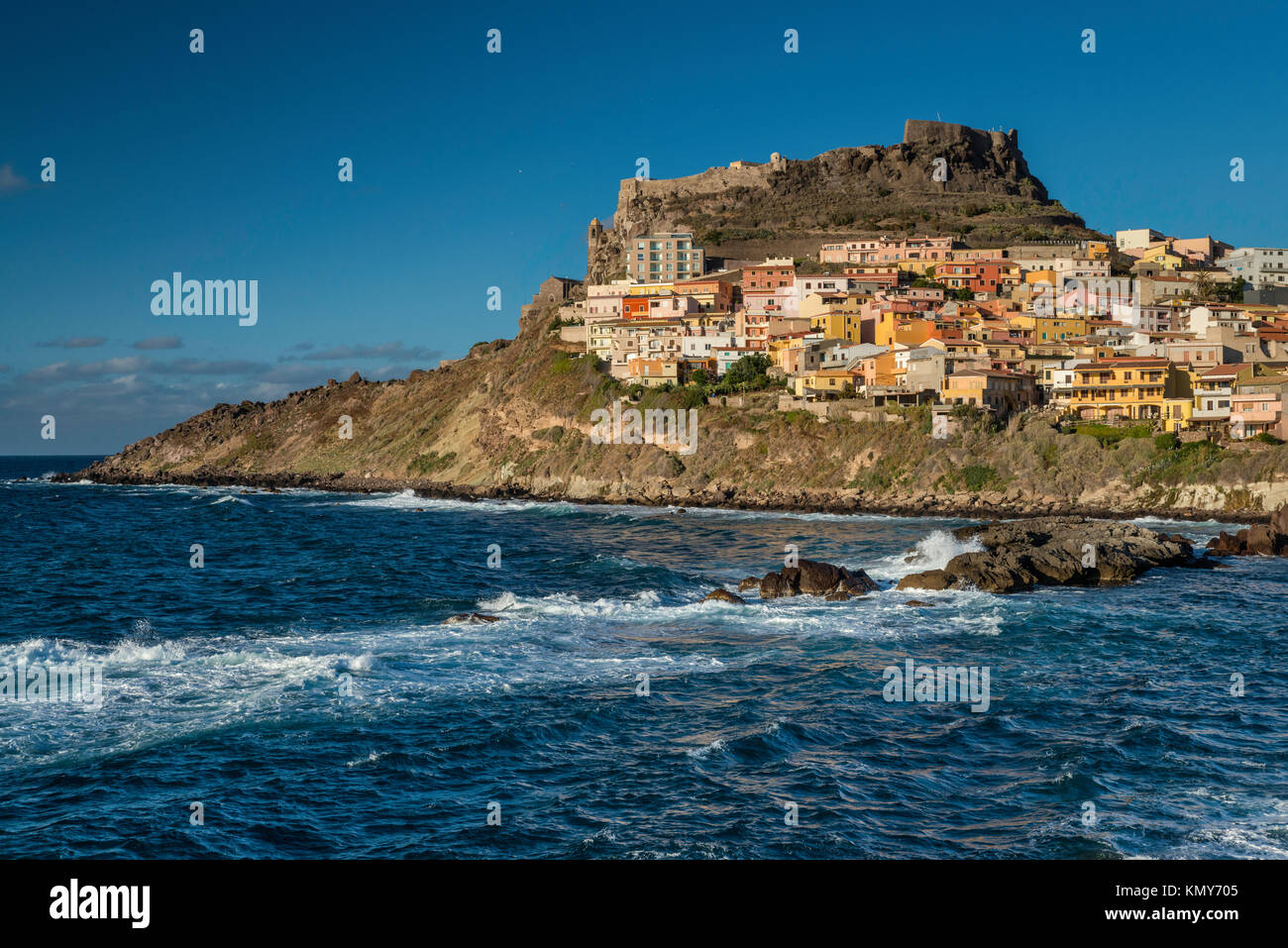 Fortezza dei Dioria, medieval castle and town of Castelsardo at ...