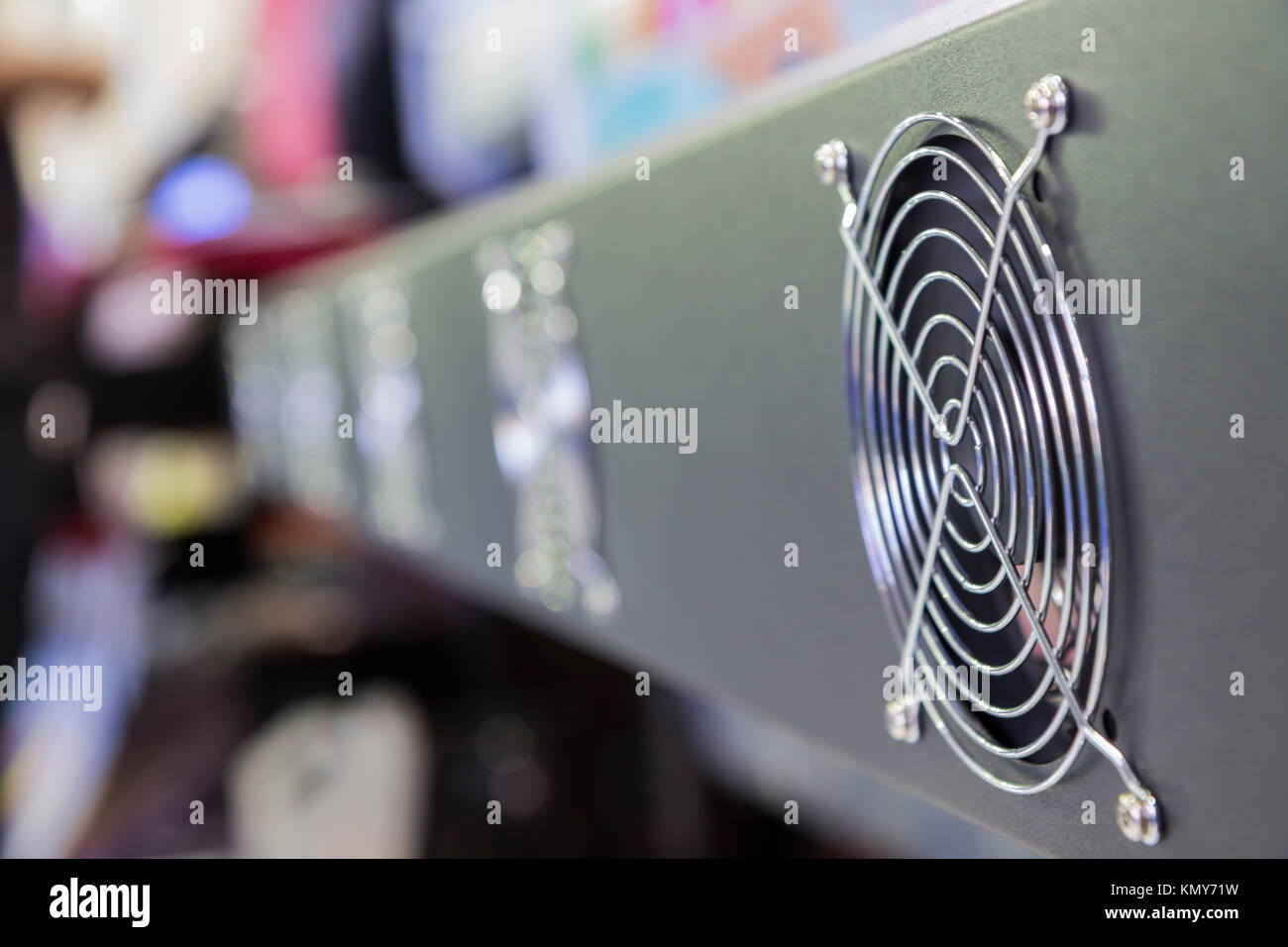 Small Cooling fan in an industrial printer ; to control temperature of ...