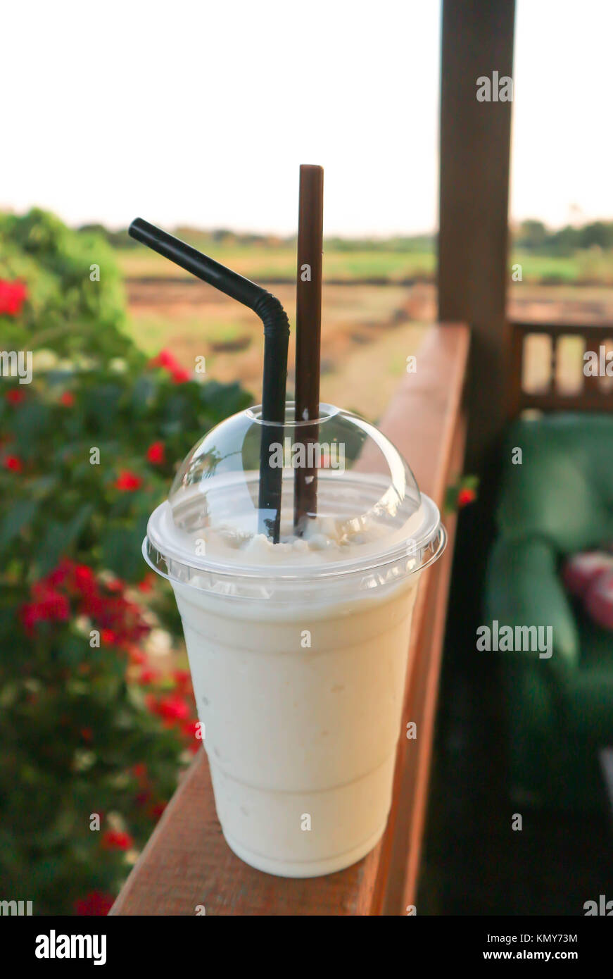 cold drink , milkshake or frappe Stock Photo - Alamy