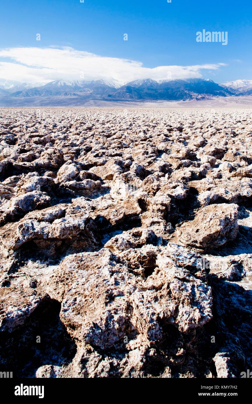Devil´s Golf Course, Death Valley National Park, California, USA Stock ...