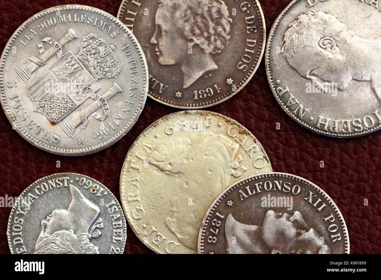 Spanish currency 19th century hi-res stock photography and images - Alamy