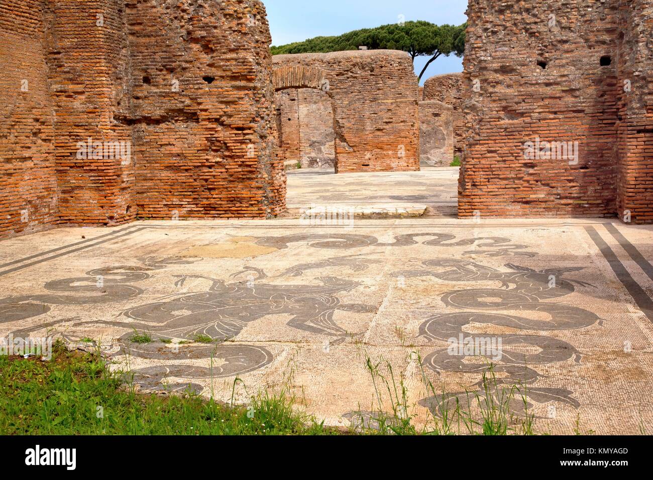 Rome italy ostia antica baths hi-res stock photography and images - Alamy