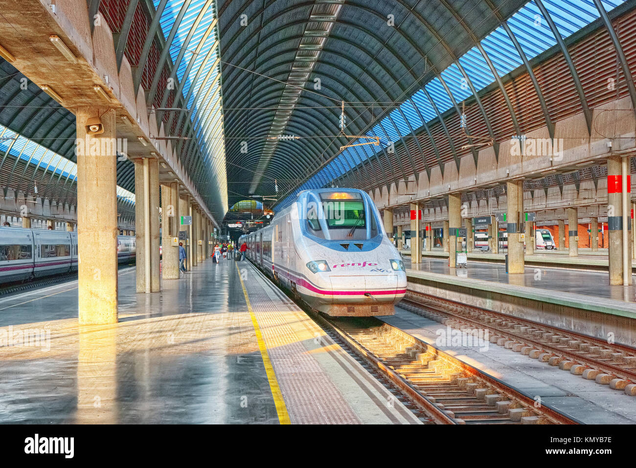 High Speed Train Spain Sevilla High Resolution Stock Photography and ...