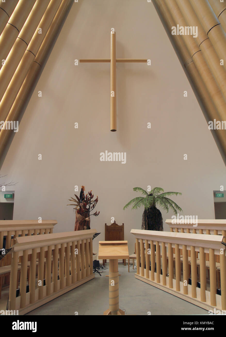 the transitional cardboard cathedral in christchurch new zealand south ...