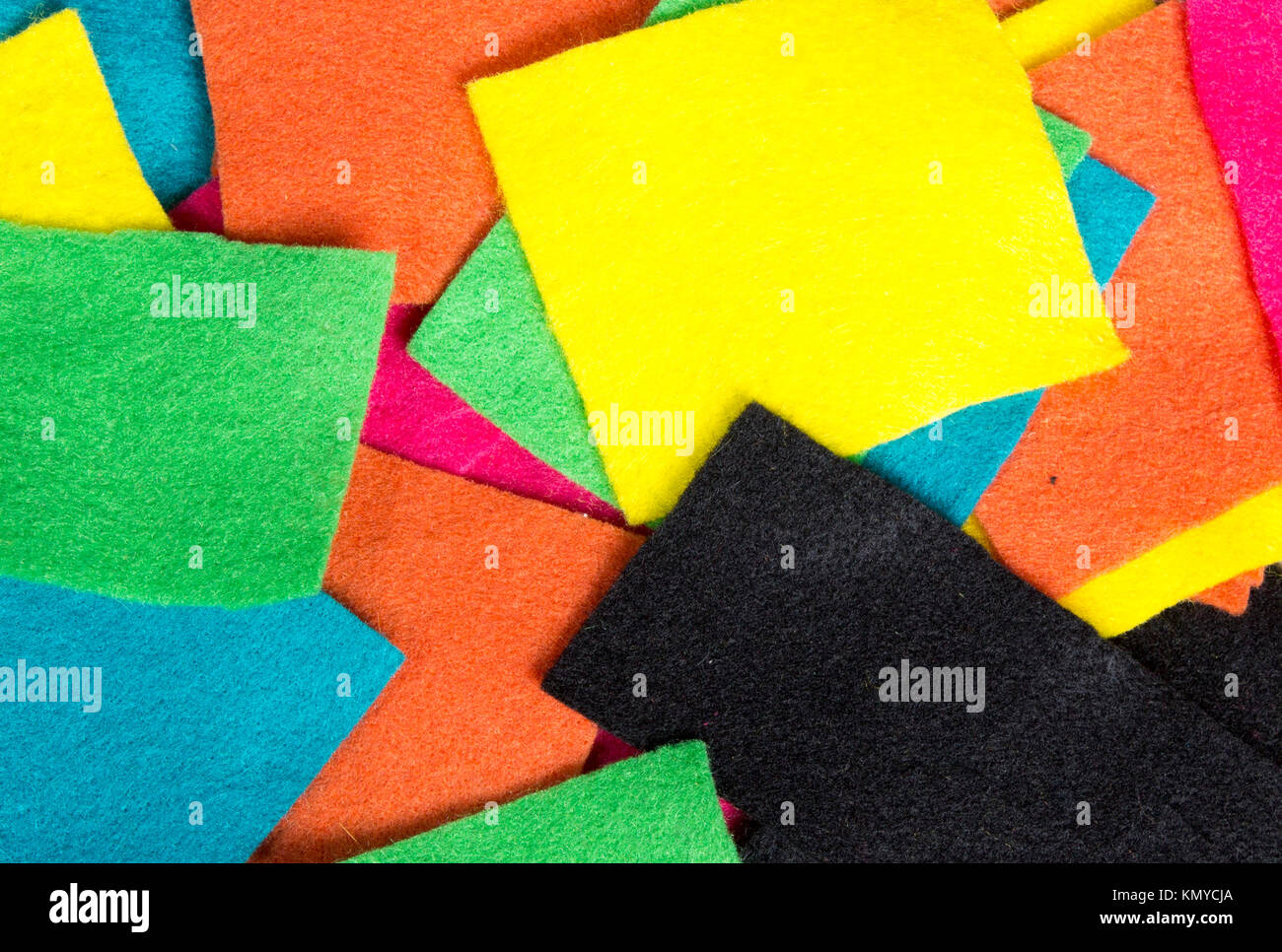 close up pile of colored felt and textures, art Stock Photo - Alamy