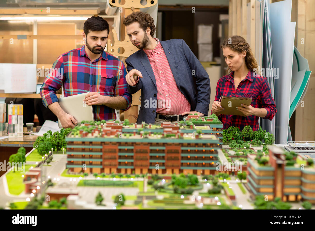 Meeting of architects Stock Photo - Alamy
