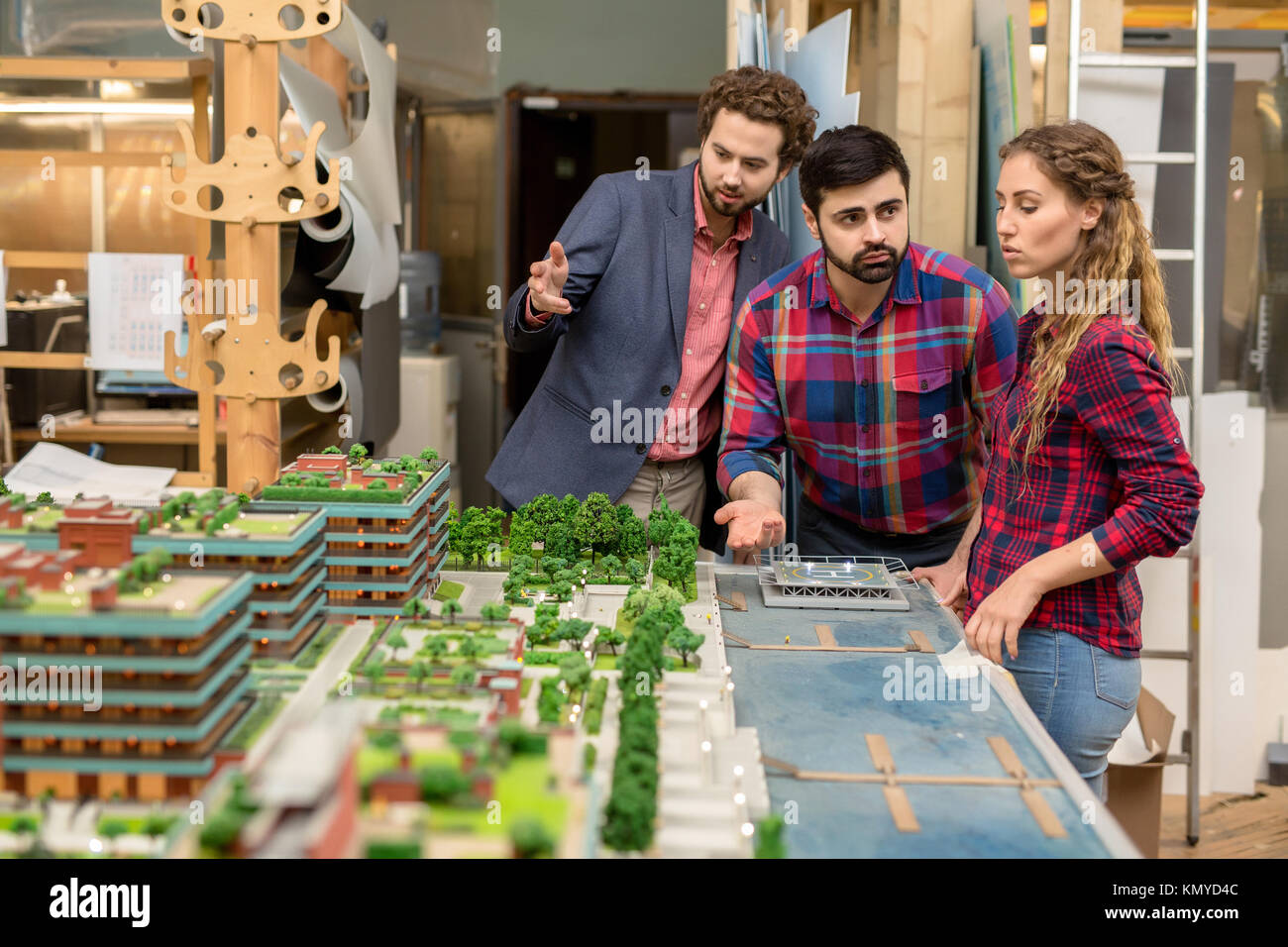 Meeting of urban designers Stock Photo - Alamy
