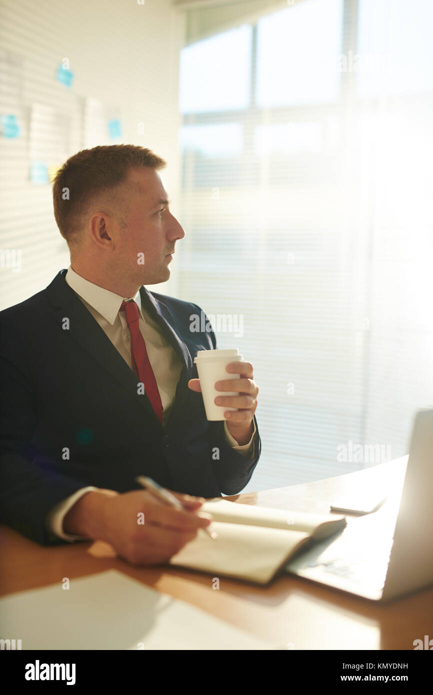 Businessman at work Stock Photo - Alamy