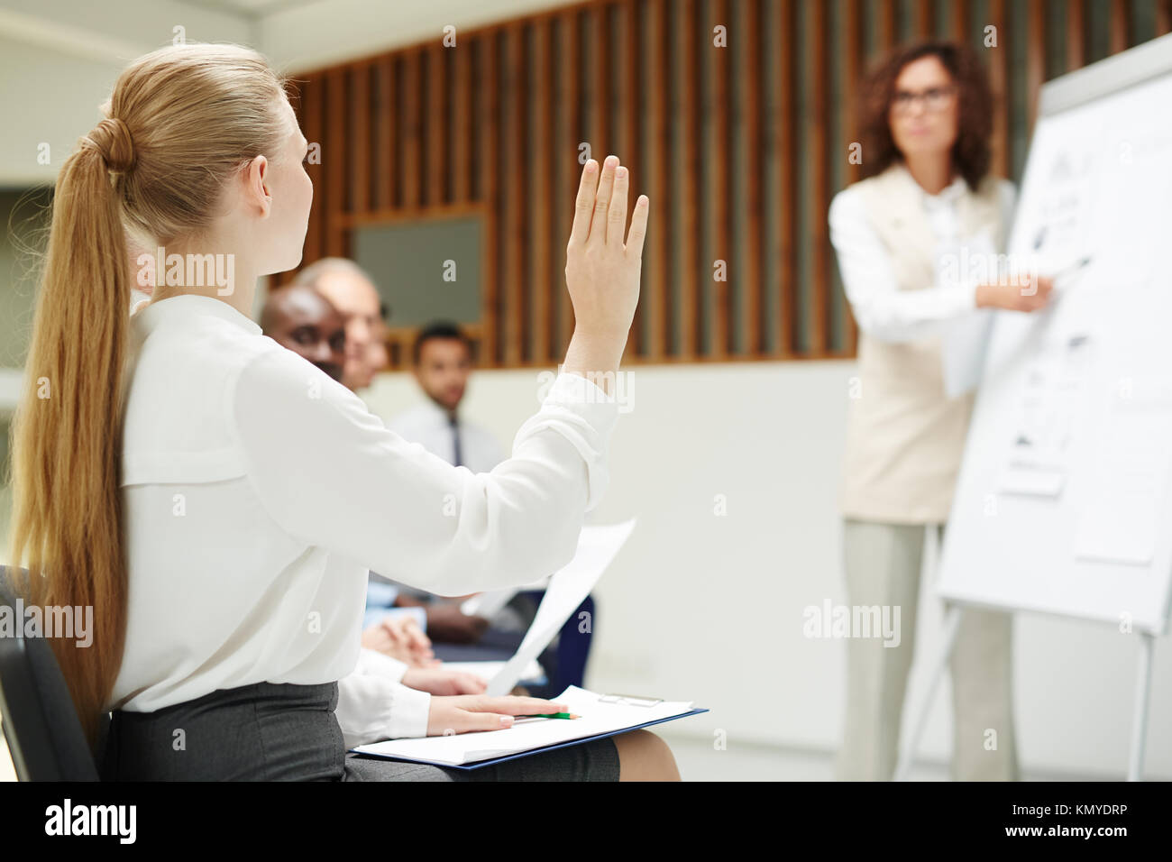 Work at seminar Stock Photo - Alamy