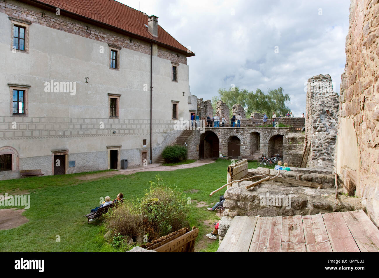 ruins of gothic castle Pecka, Czech republic Stock Photo - Alamy